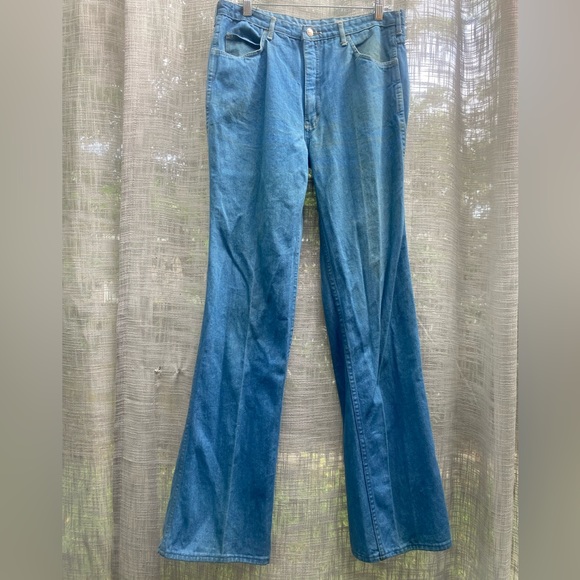 American Vintage | Jeans | Vintage 7s High Waist Flare Leg Embroidered ...